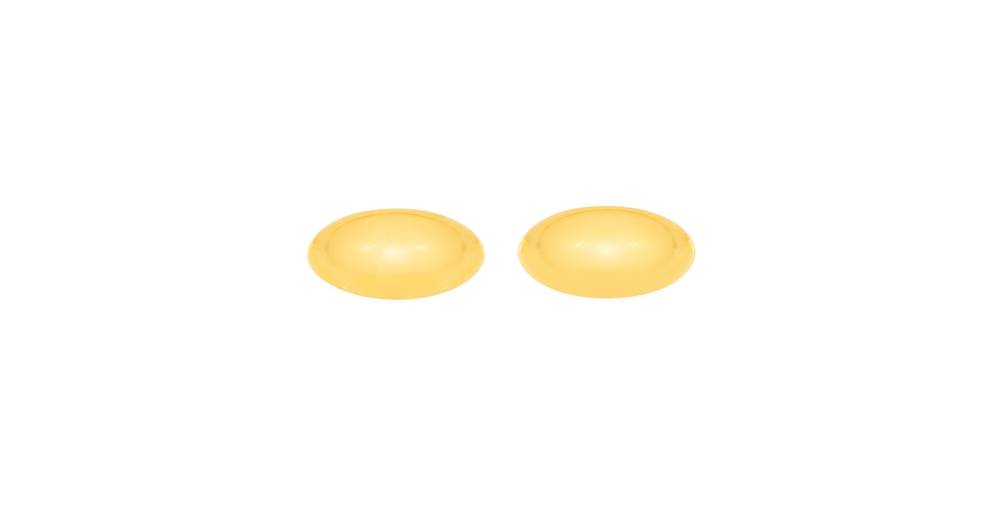 9ct Gold 10mm Dome Stud Earrings | Angus & Coote