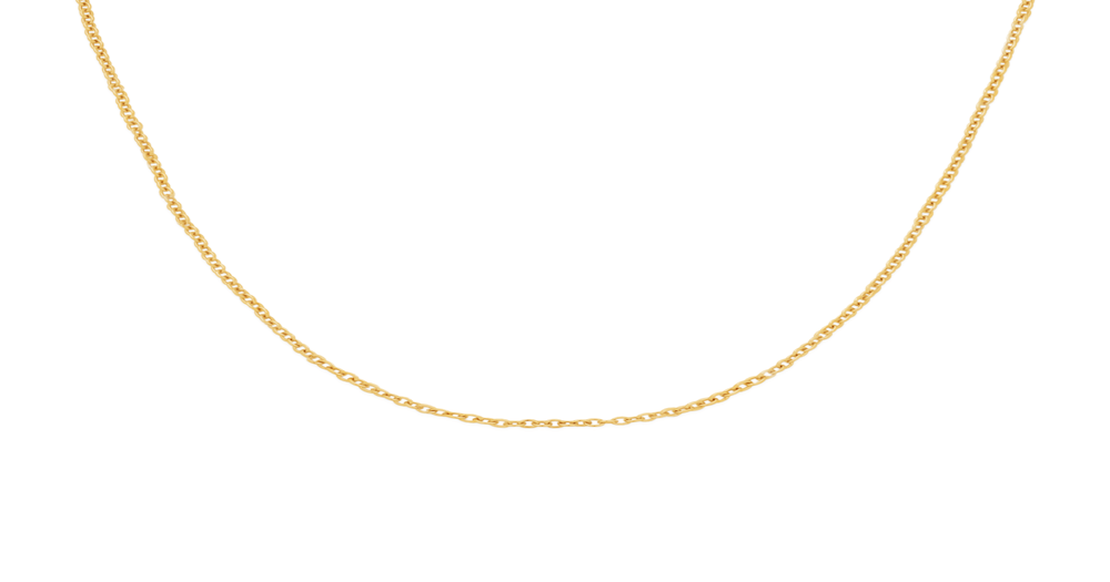9ct Gold 45cm Fine Belcher Chain | Angus & Coote