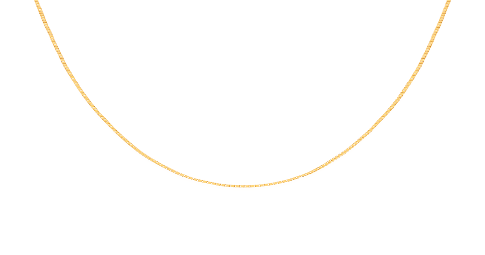 9ct Gold 50cm Fancy Twist & Box Chain | Angus & Coote
