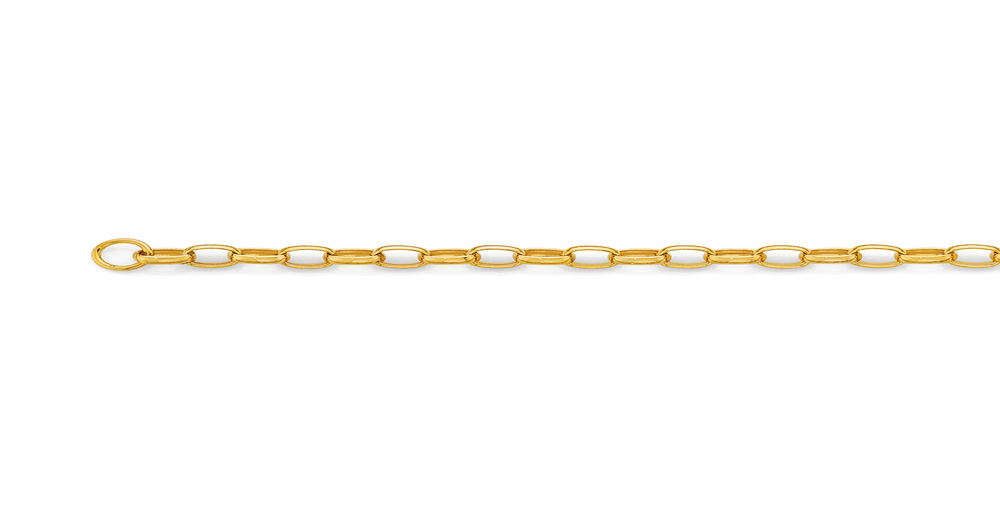9ct Gold 50cm Oval Belcher Chain | Angus & Coote
