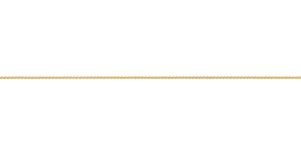 9ct Gold 50cm Solid Curb Chain | Angus & Coote