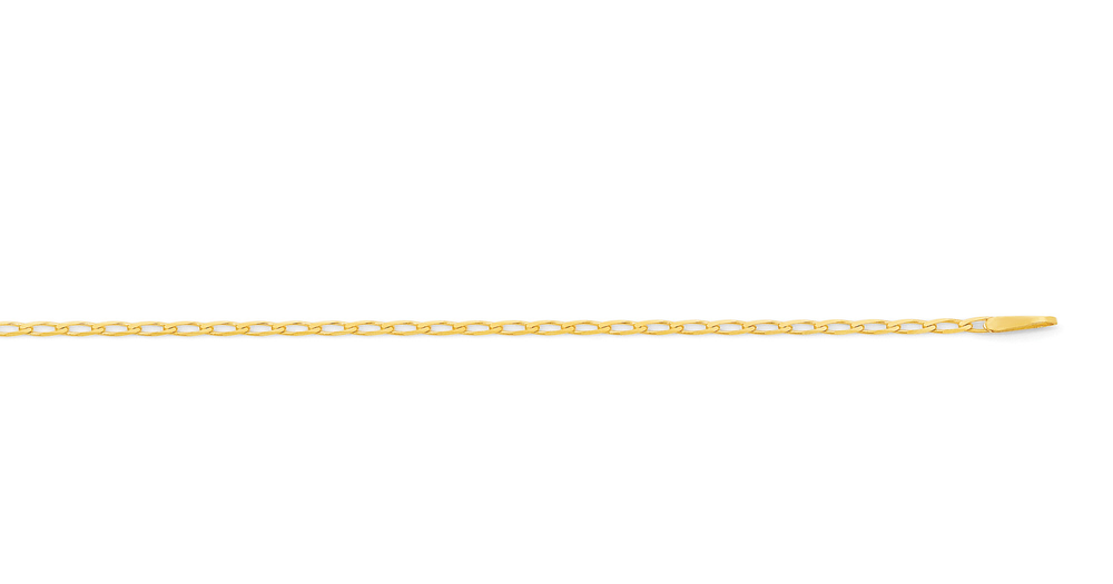 9ct Gold 50cm Solid Open Curb Chain | Angus & Coote