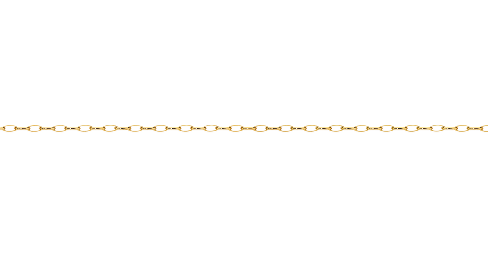 9ct Gold 50cm Solid Oval Belcher Chain | Angus & Coote