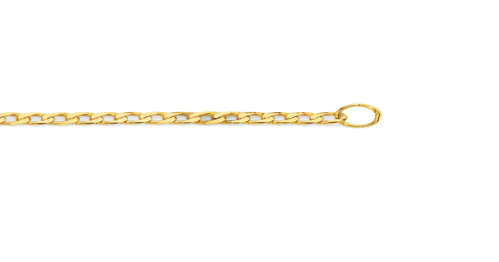 9ct Gold 50cm Solid Oval Curb Chain | Angus & Coote
