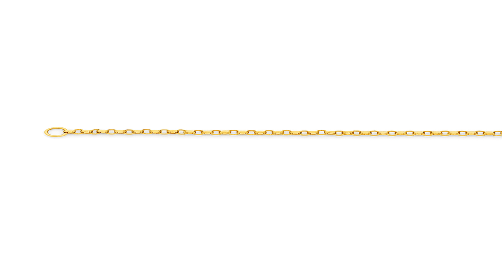 9ct Gold 50cm Solid Round Belcher Chain | Angus & Coote