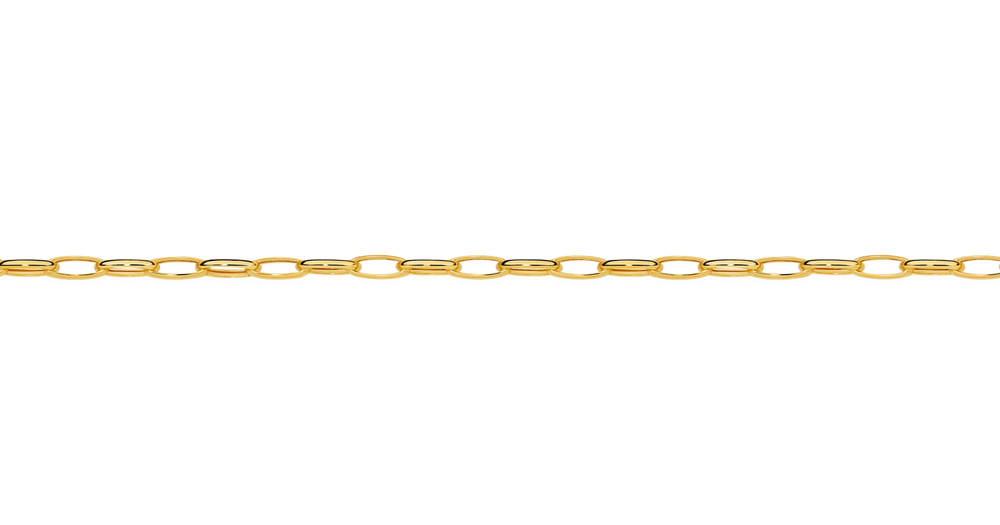 9ct Gold 55cm Oval Belcher Chain | Angus & Coote