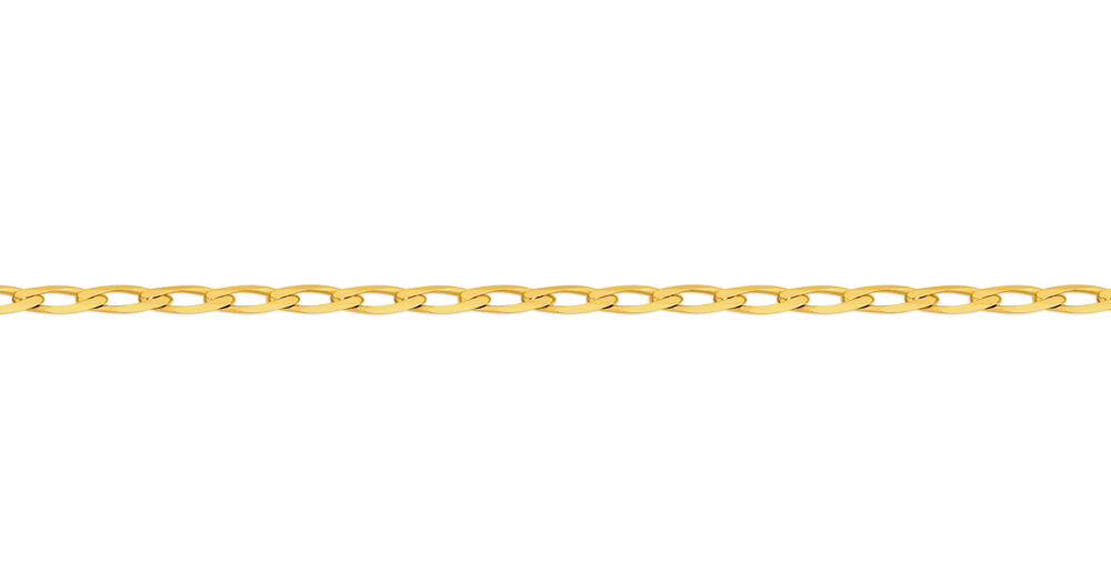 9ct Gold 60cm Solid Curb Chain | Angus & Coote