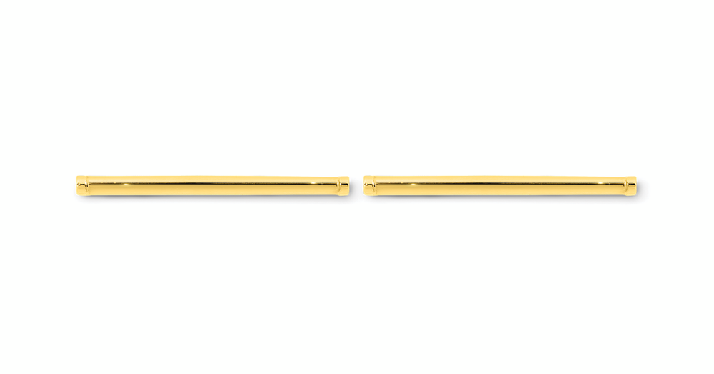 9ct Gold Bar Stud Earrings | Angus & Coote
