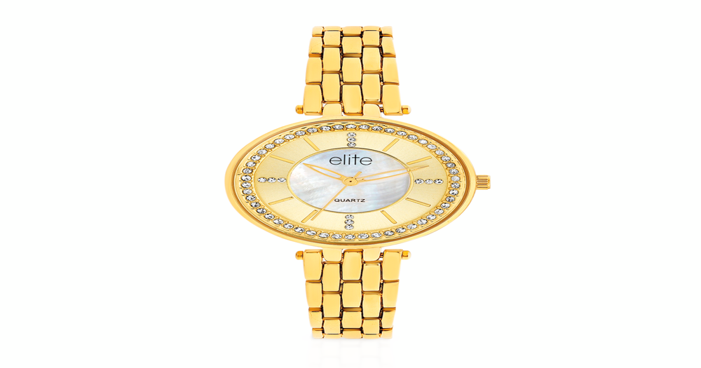 Elite Allure Ladies Watch in Gold | Angus & Coote