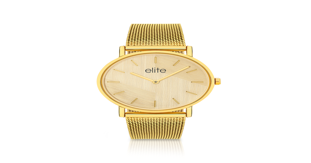 Elite Ladies Gina Watch in Gold | Angus & Coote