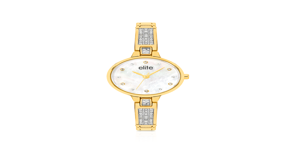 Elite Ladies Vita Watch in Gold | Angus & Coote