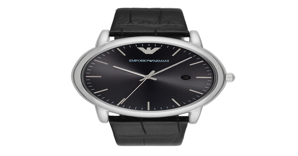 Emporio Armani Luigi Men's Watch in Silver | Angus & Coote