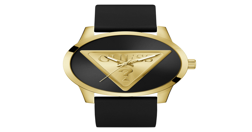 Guess Badge Men's Watch in Gold | Angus & Coote