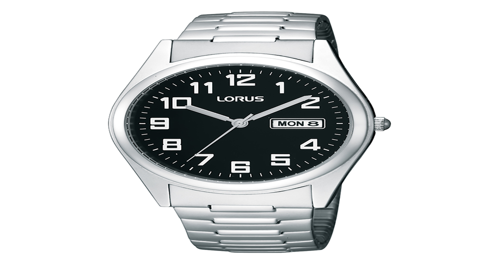 Lorus Mens Analogue Watch in Silver | Angus & Coote