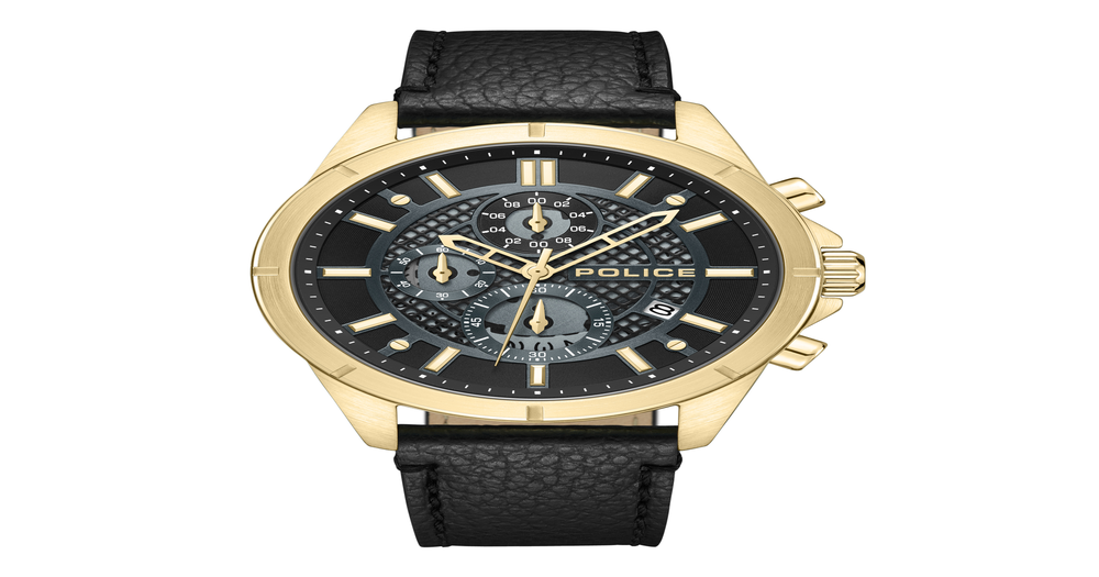 Police Burbank Men's Watch in Gold | Angus & Coote