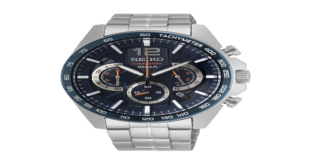 Seiko Men's Essential Chronograph Quartz Ssb345p in Silver | Angus & Coote